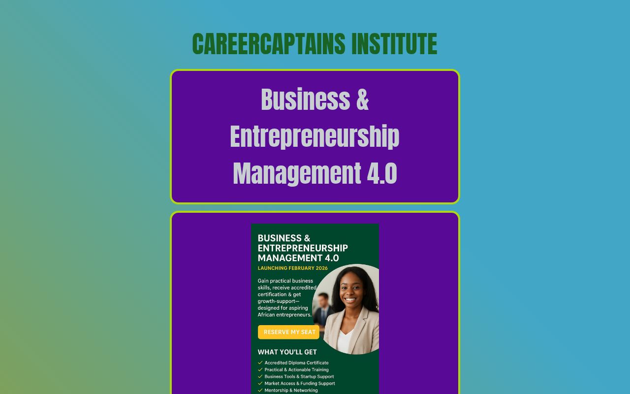CAREERCAPTAINS INSTITUTE